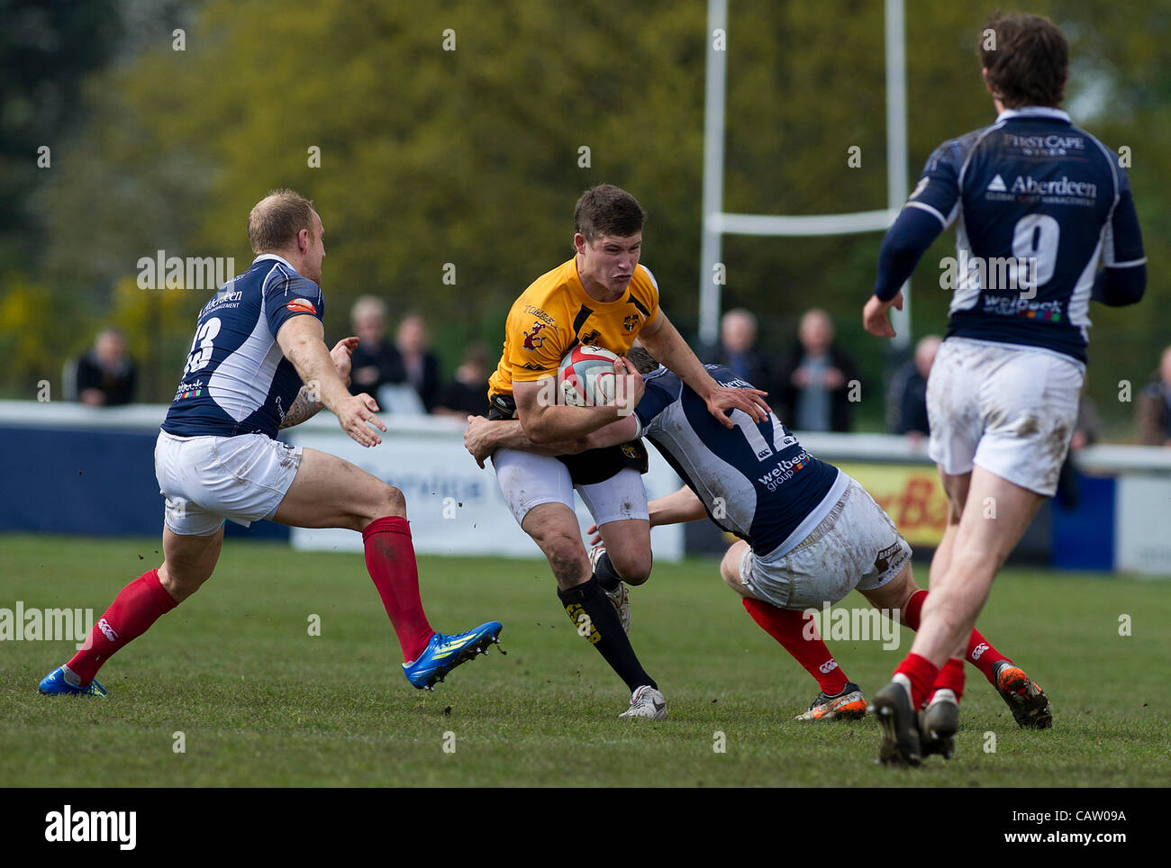 21.04.2012 London, England. London Scottish v Esher Rugby. Mark Bright ...