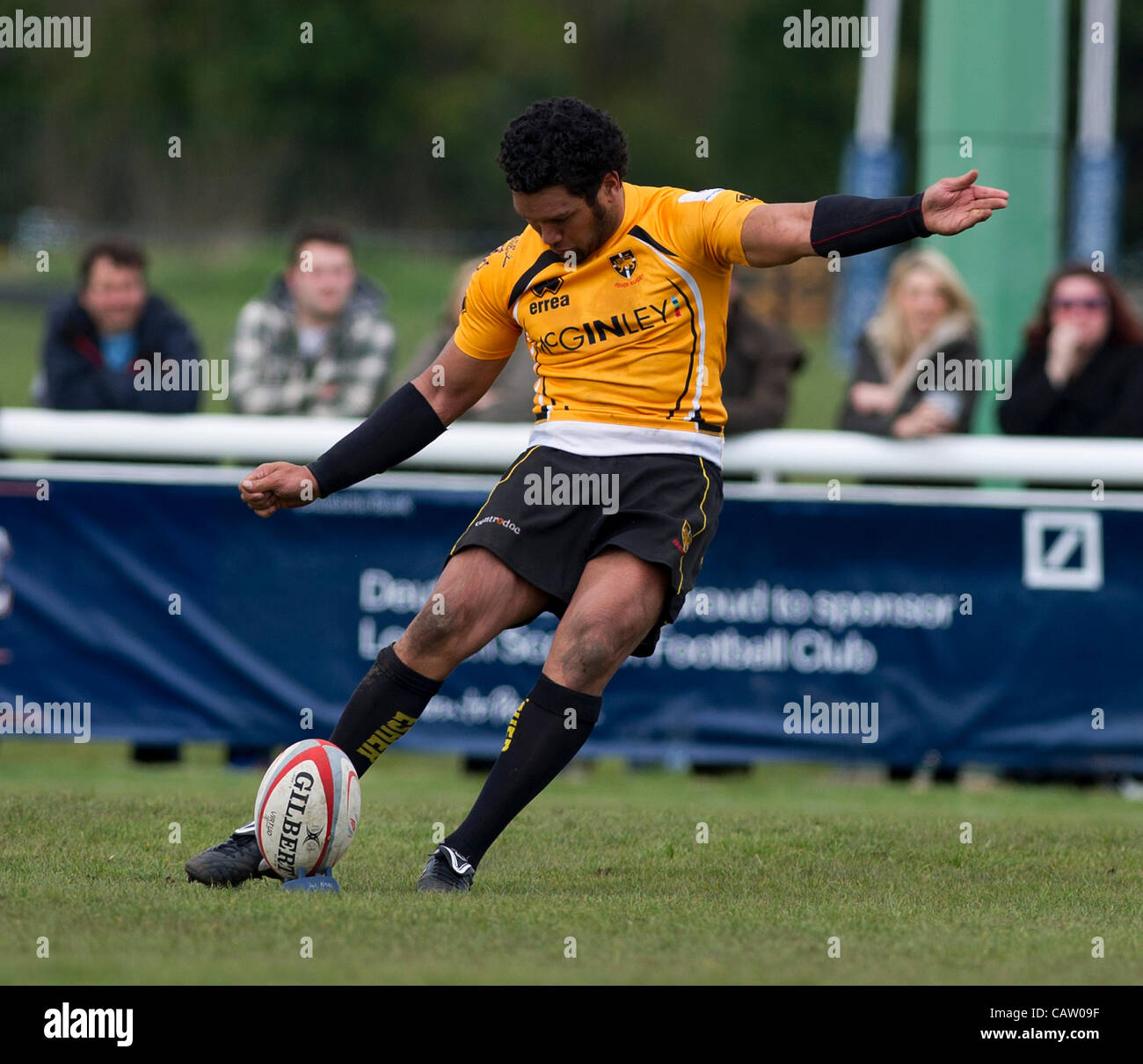 21.04.2012 London, England. London Scottish v Esher Rugby. Mark Bright ...