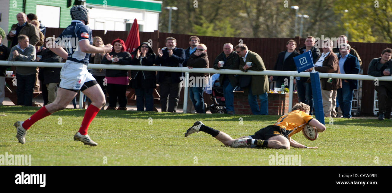 21.04.2012 London, England. London Scottish v Esher Rugby. Charles ...