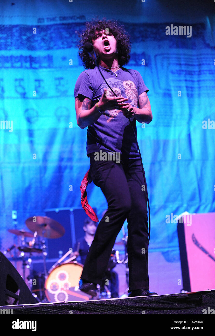 Apr 22, 2012 - Indio, California; USA - Singer CEDRIC BIXLER-ZAVALA of ...