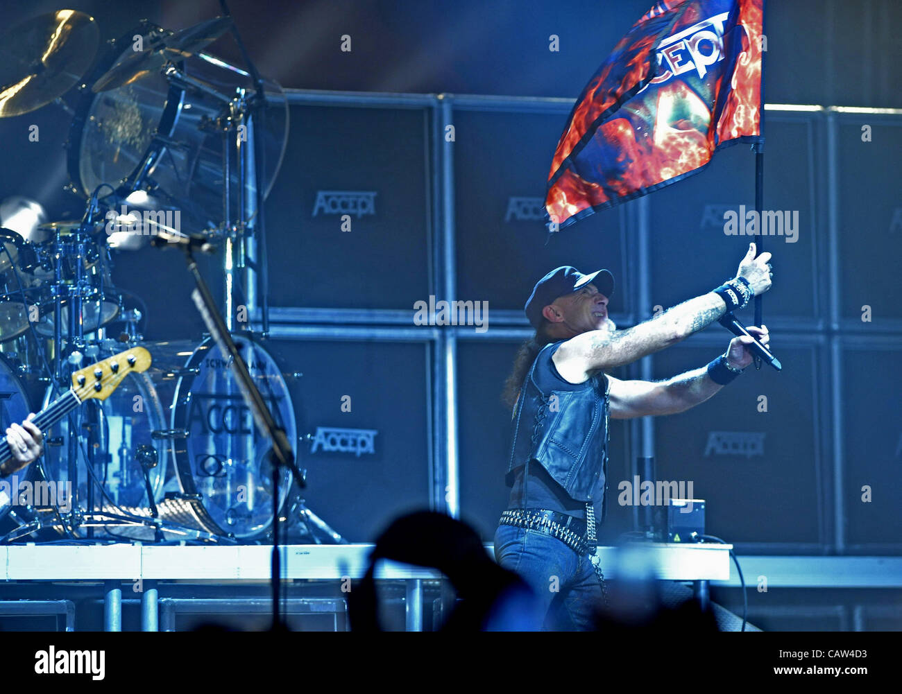 Mark Tornillo of German heavy-metal group Accept performs in Zlin ...