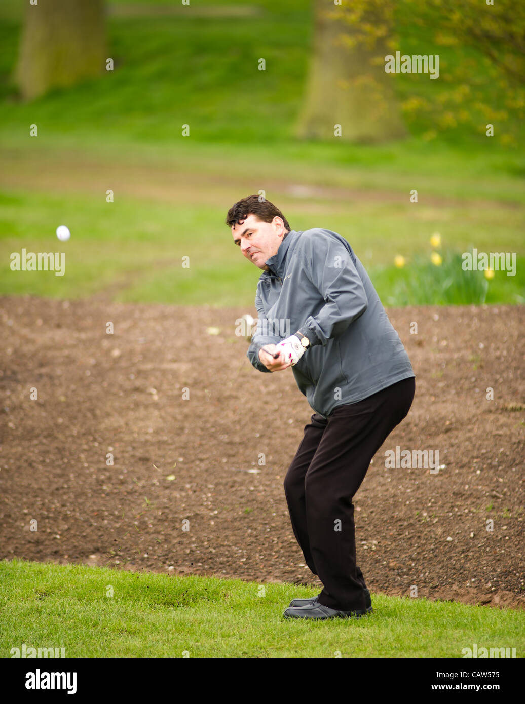 20.04.2012 Solihull, England. Former Coventry City Players play a round ...