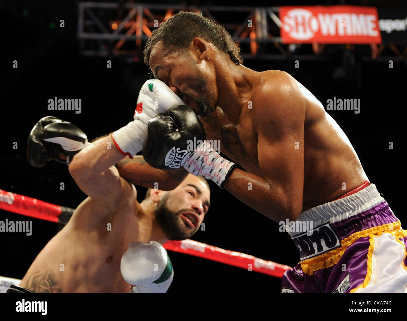 (L-R) David De La Mora (MEX), Anselmo Moreno (PAN), APRIL 21, 2012 ...