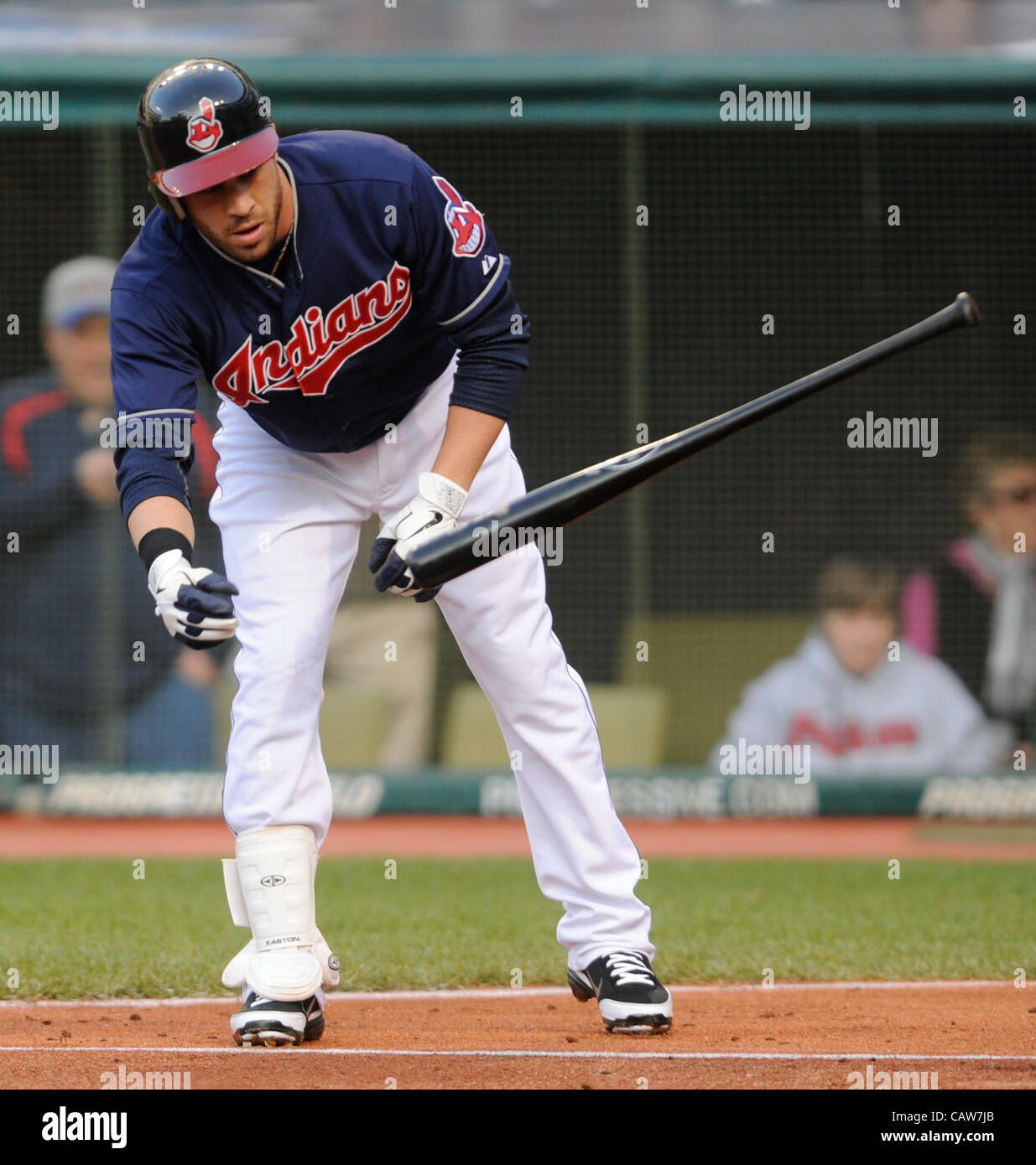 CLEVELAND, OH USA - APRIL 24: Cleveland Indians second baseman Jason ...
