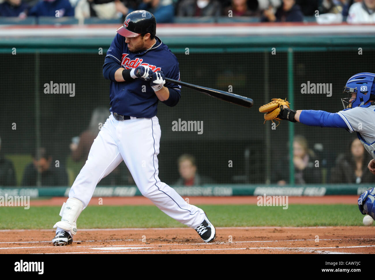CLEVELAND, OH USA - APRIL 24: Cleveland Indians second baseman Jason ...