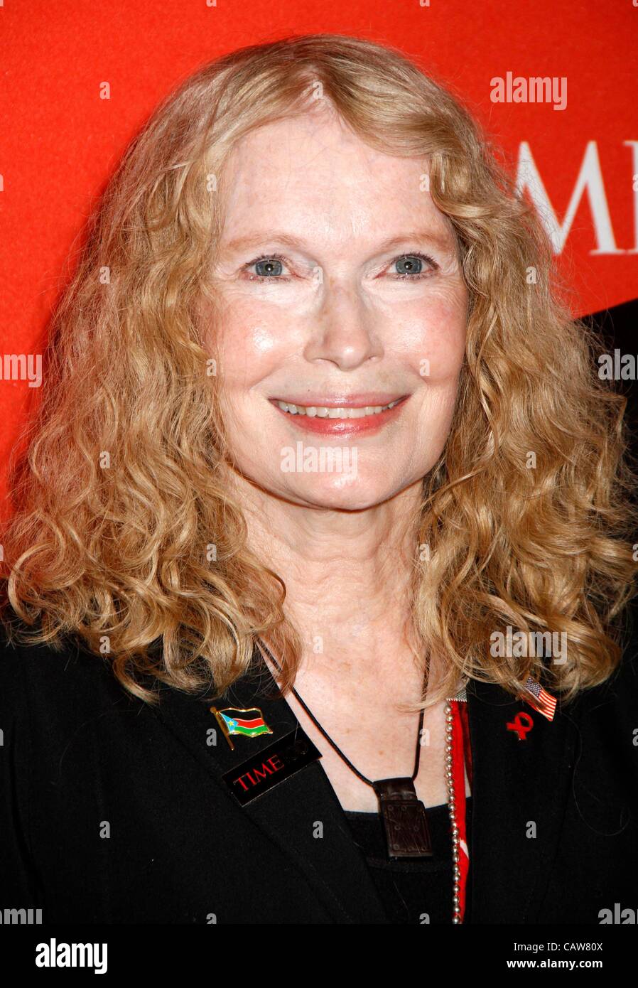 Mia Farrow at arrivals for TIME 100 Gala, Frederick P. Rose Hall, Jazz ...