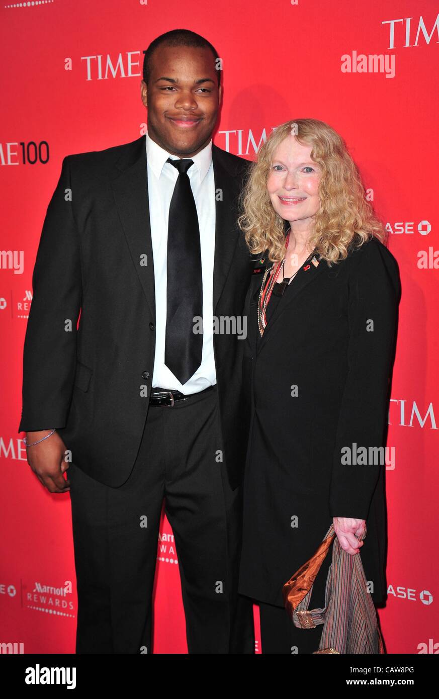 Isaiah Farrow, Mia Farrow at arrivals for TIME 100 Gala, Frederick P ...