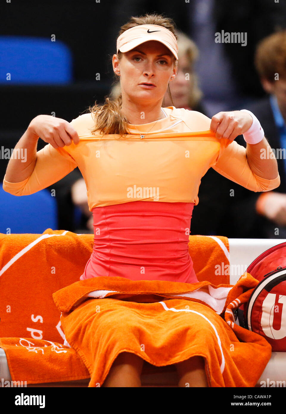 Iveta BENESOVA (CZE) Aktion Aufschlag, Portrait, Kopf, Gesicht ...