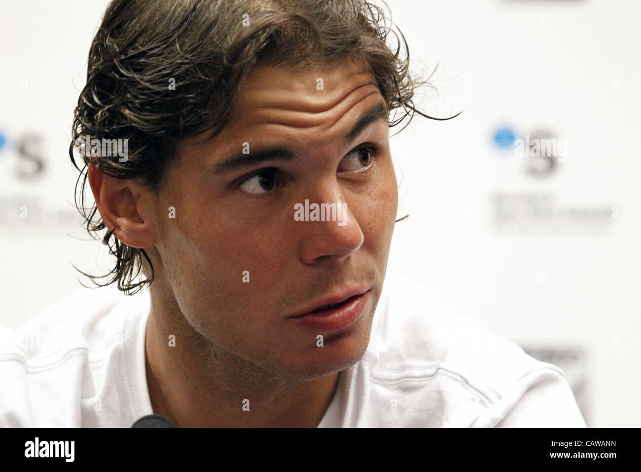 April 24, 2012 - RAFAEL NADAL (ESP), number 1 seed, giving press ...
