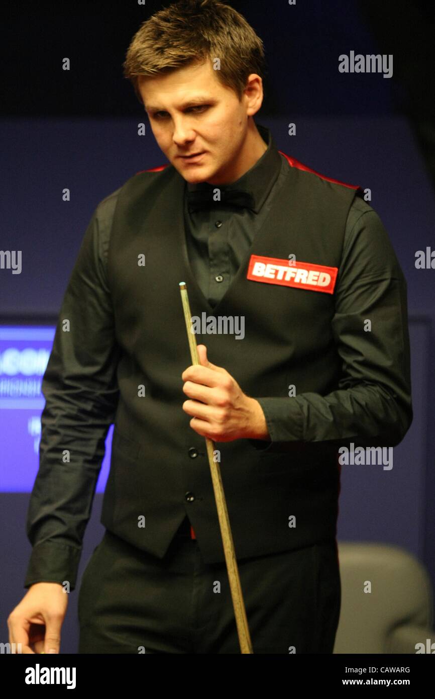 25.04.2012, Sheffield, England. Ryan Day in action during the World ...