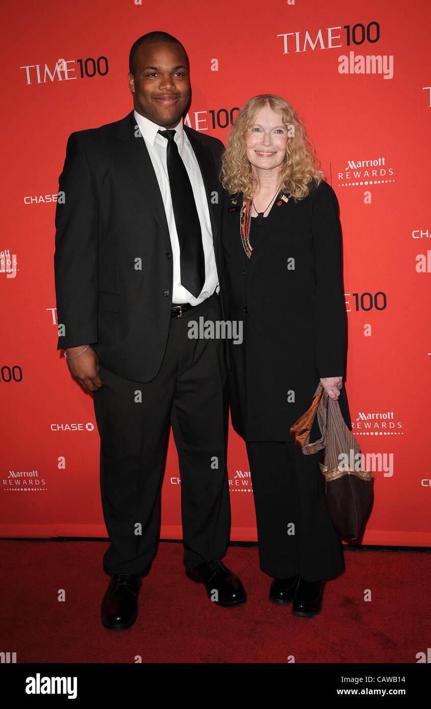 Isaiah Justus, Mia Farrow at arrivals for TIME 100 Gala, Frederick P ...