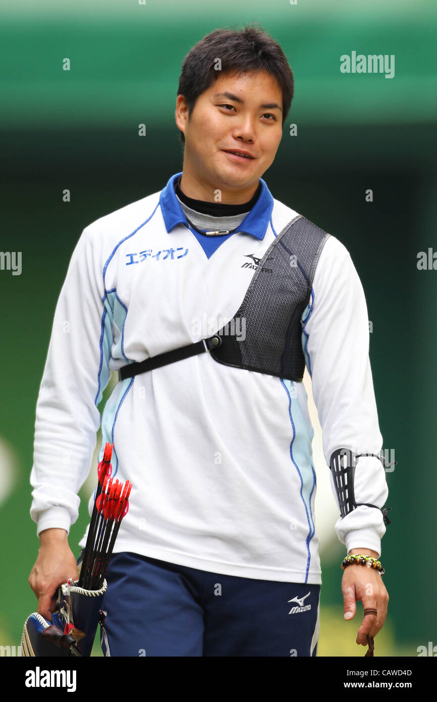 Hideki Kikuchi (JPN), April 22, 2012 - Archery : Archery Japan National ...