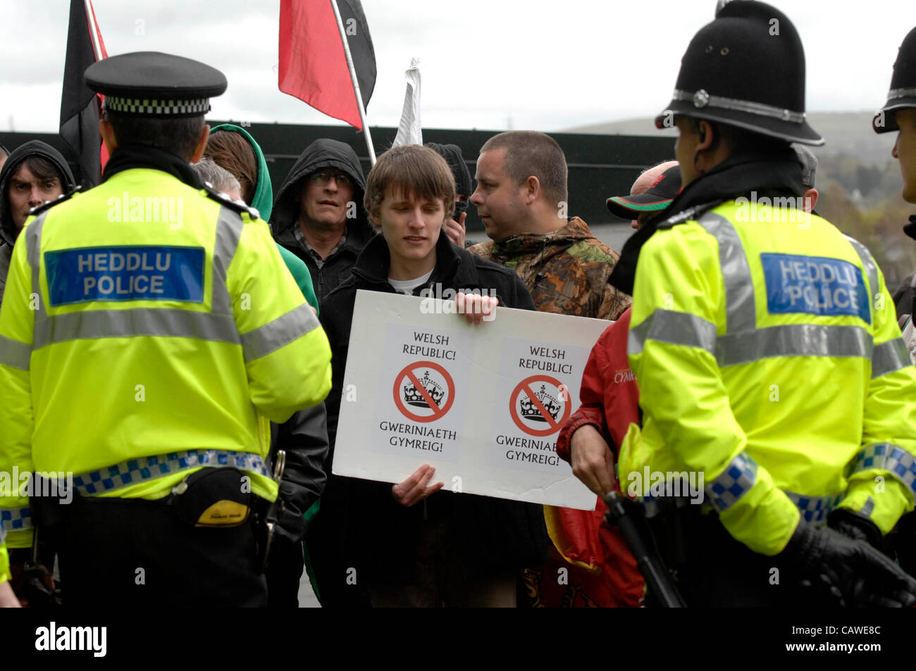 Welsh anti monarchy hi-res stock photography and images - Alamy