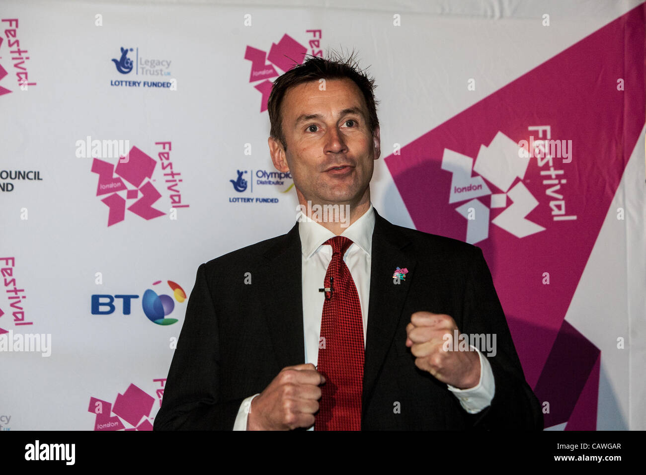 London,UK,26/04/2012. Jeremy Hunt MP, UK Secretary of State for Culture ...