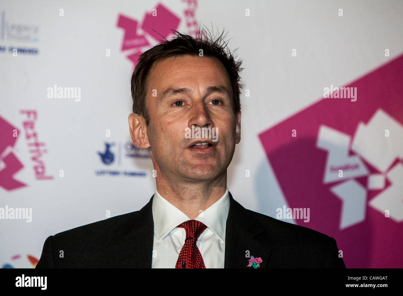London,UK,26/04/2012. Jeremy Hunt MP, UK Secretary of State for Culture ...