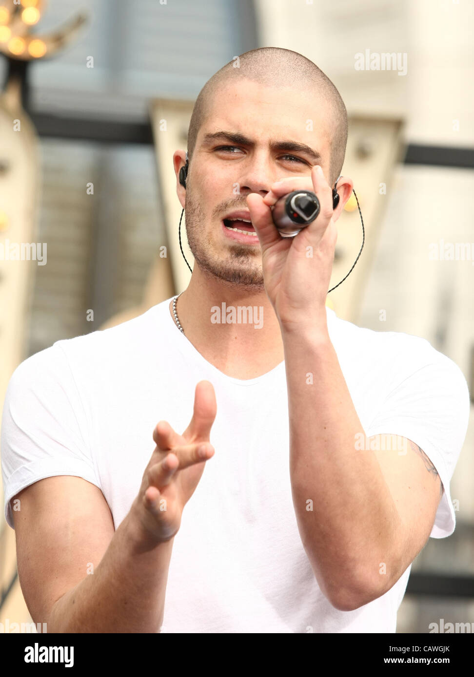 MAX GEORGE THE WANTED. PERFORM FOR EXTRA TV LOS ANGELES CALIFORNIA USA ...