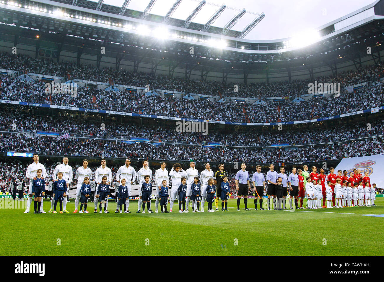 Two team group line-up, APRIL 25, 2012 - Football / Soccer : UEFA ...