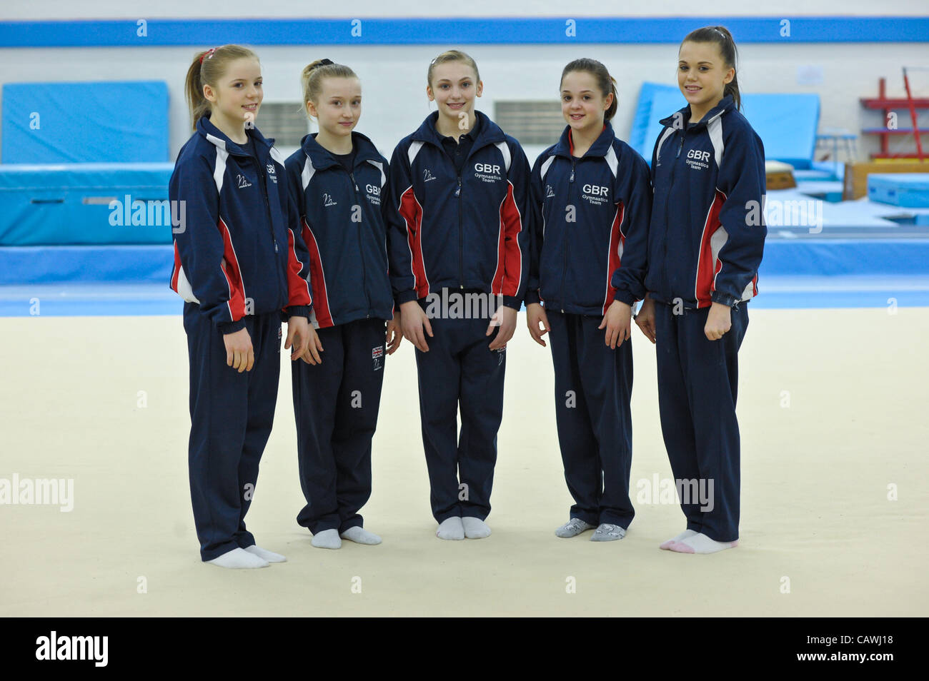 Media Day at Lilleshall NSC British Gymnastics. Squad members pictured ...