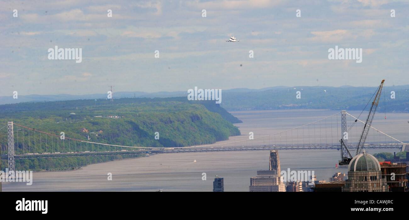 April 27, 2012. Manhattan, New York, U.S.Space Shuttle Enterprise ...