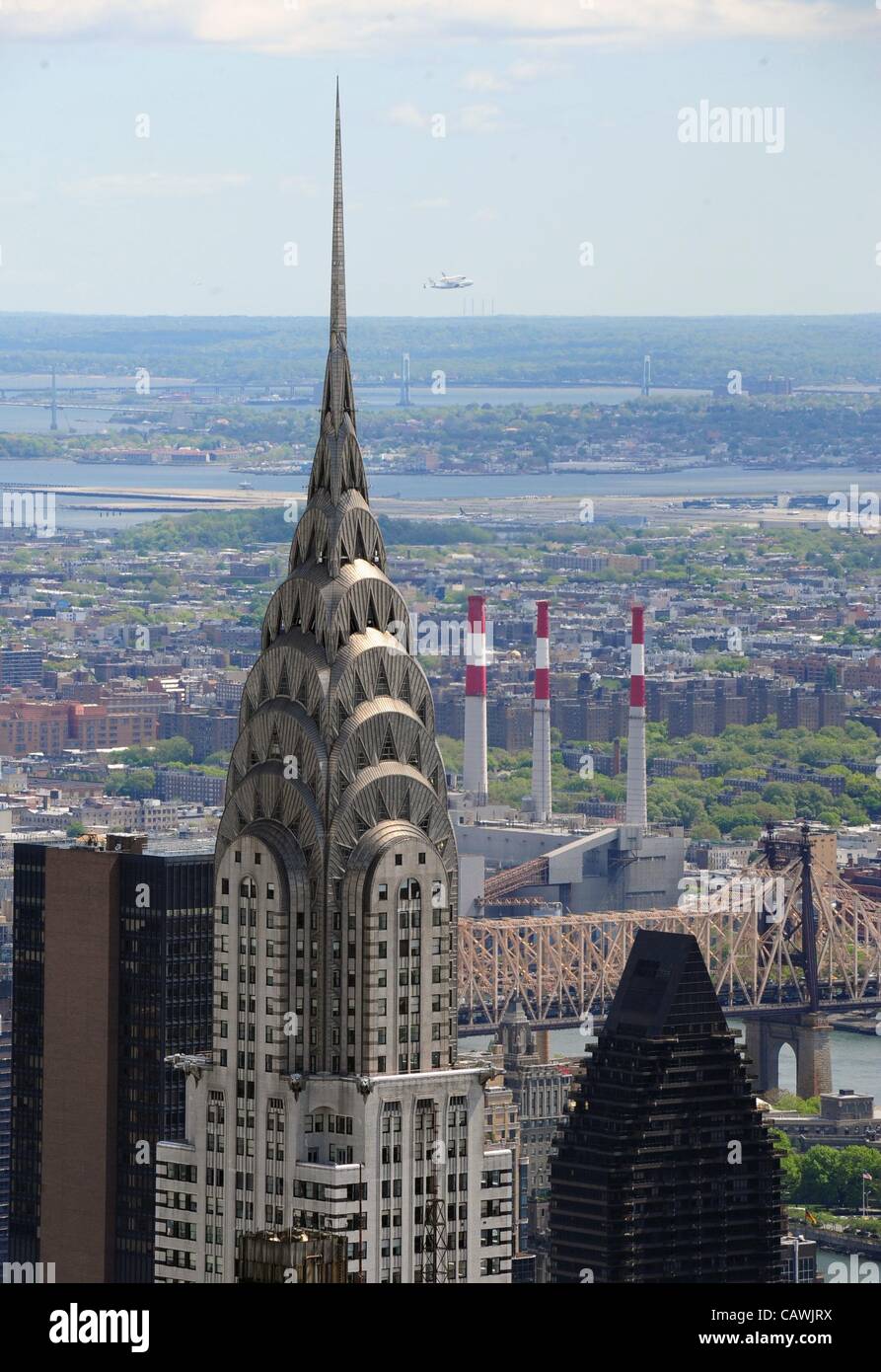 April 27, 2012. Manhattan, New York, U.S.Space Shuttle Enterprise ...