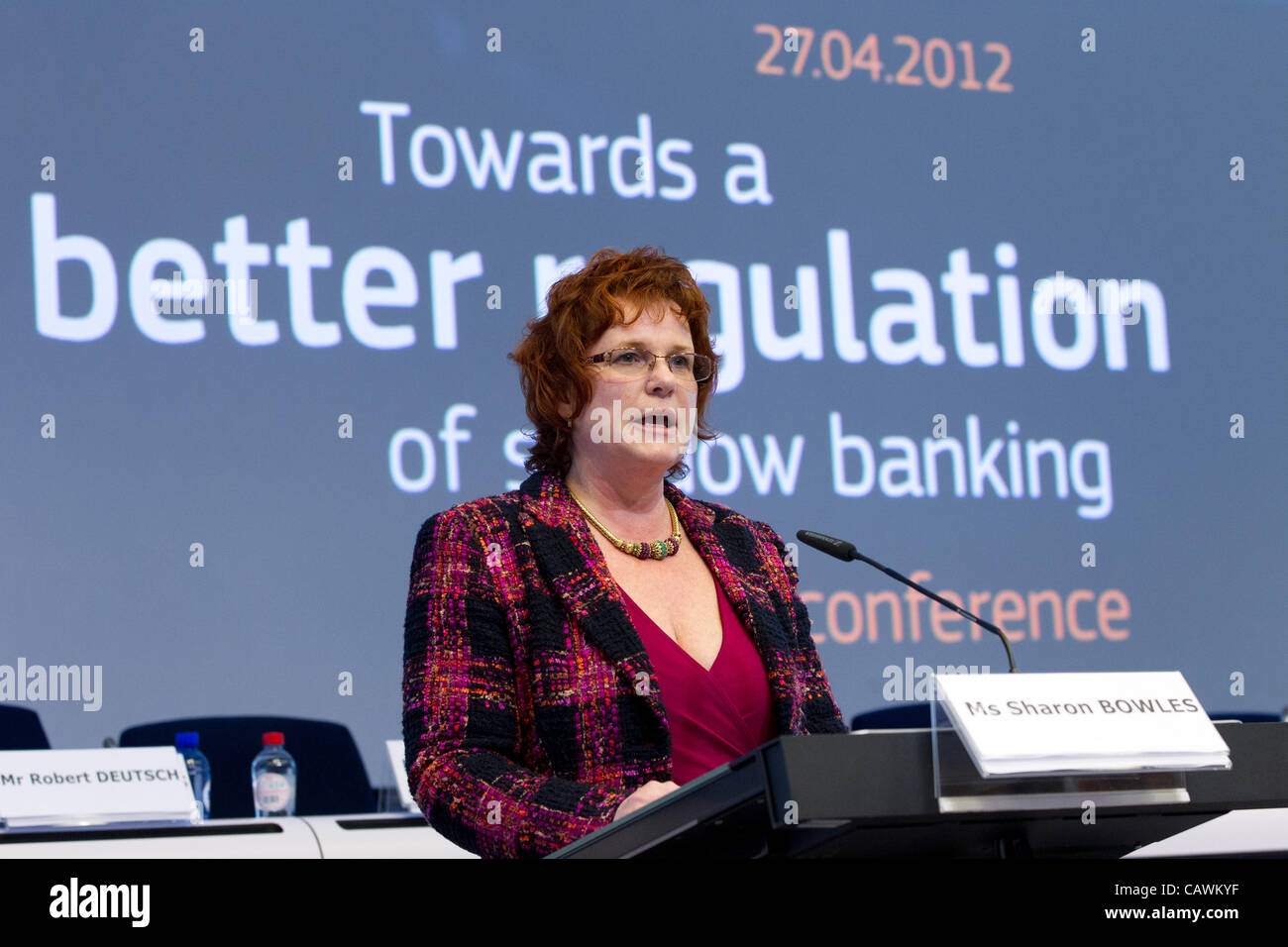 sharon bowles mep economic monetary affairs europe Stock Photo - Alamy