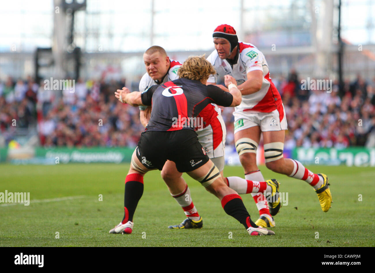 28.04.2012 Dublin, Ireland. Rugby Union. Ulster V Edinburgh. Tom Court ...