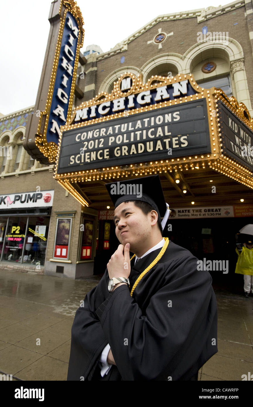 April 28, 2012 - Ann Arbor, Michigan, U.S - Quy Vo, a Political Science ...