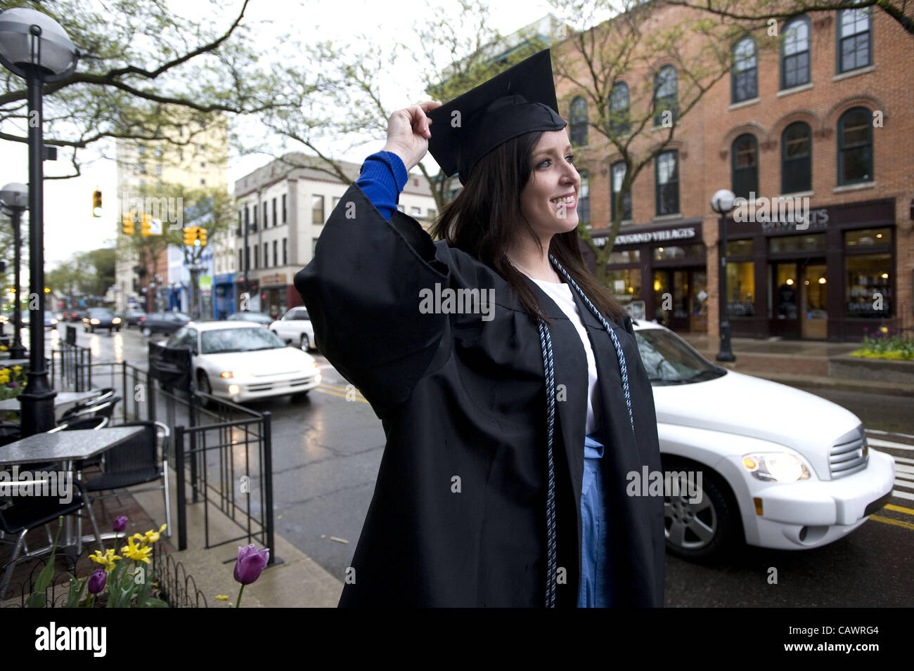 April 28, 2012 - Ann Arbor, Michigan, U.S - Kristina Juska, posing here ...