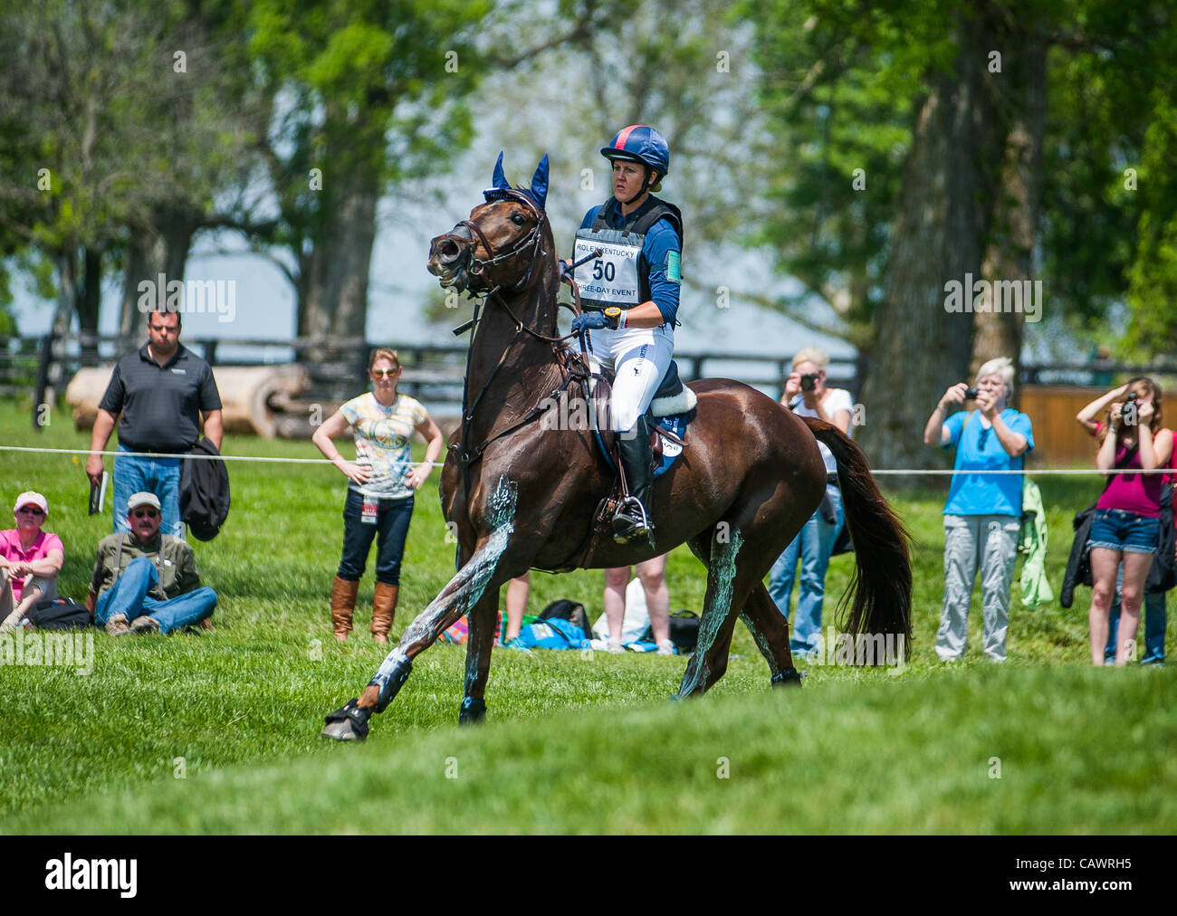 April 28, 2012 - U.S. - Allison Springer, competing in the Rolex 3-Day ...