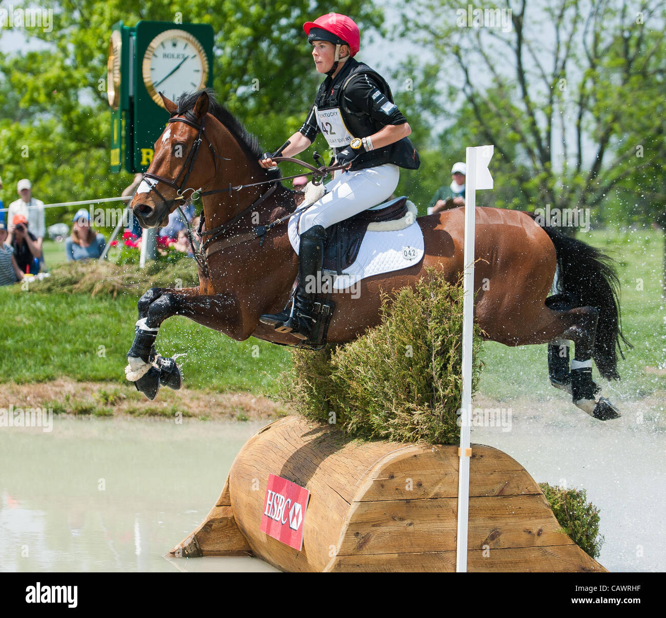 April 28, 2012 - U.S. - Lucy Jackson, competing in the Rolex 3-Day ...