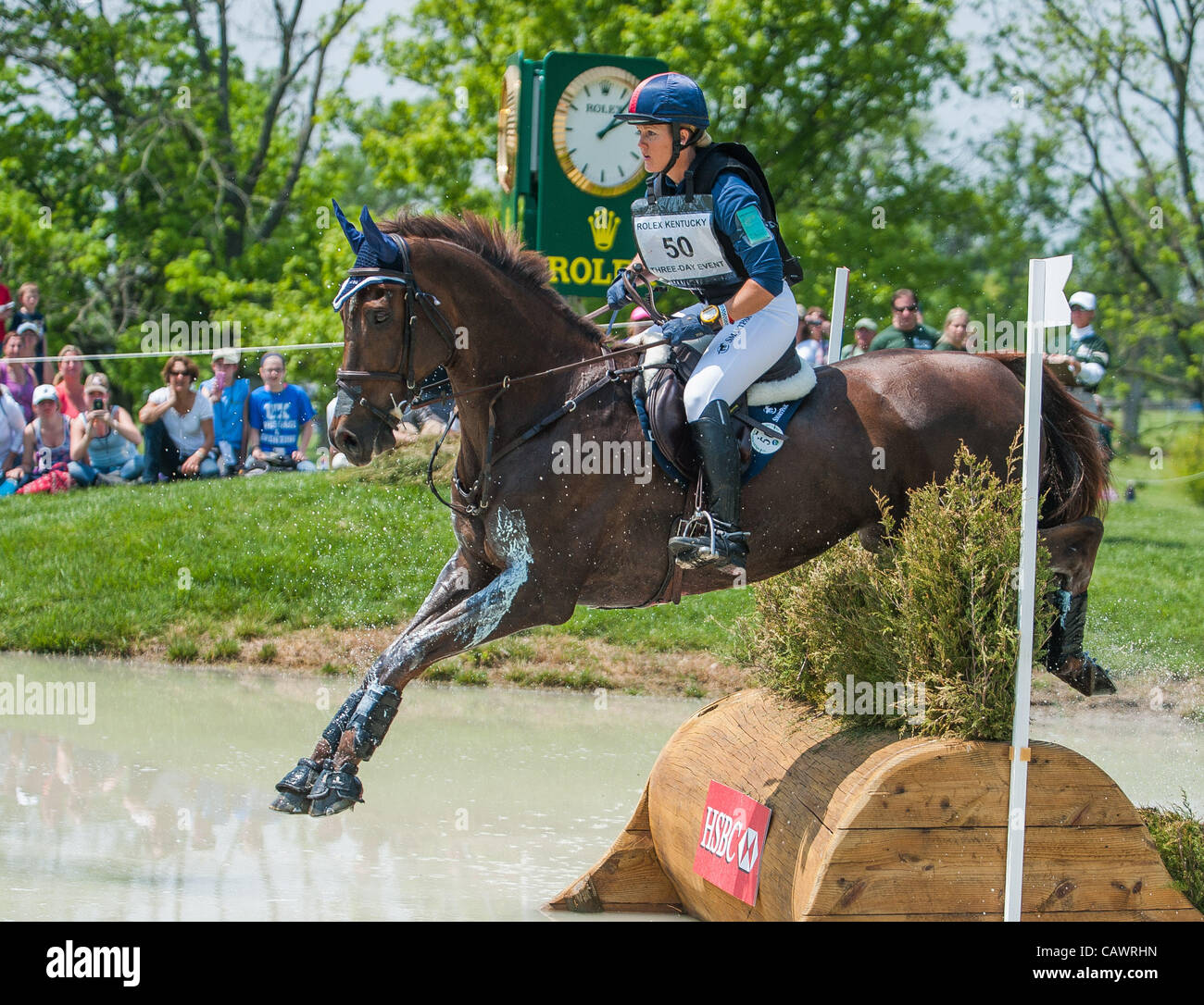 April 28, 2012 - U.S. - Allison Springer, competing in the Rolex 3-Day ...