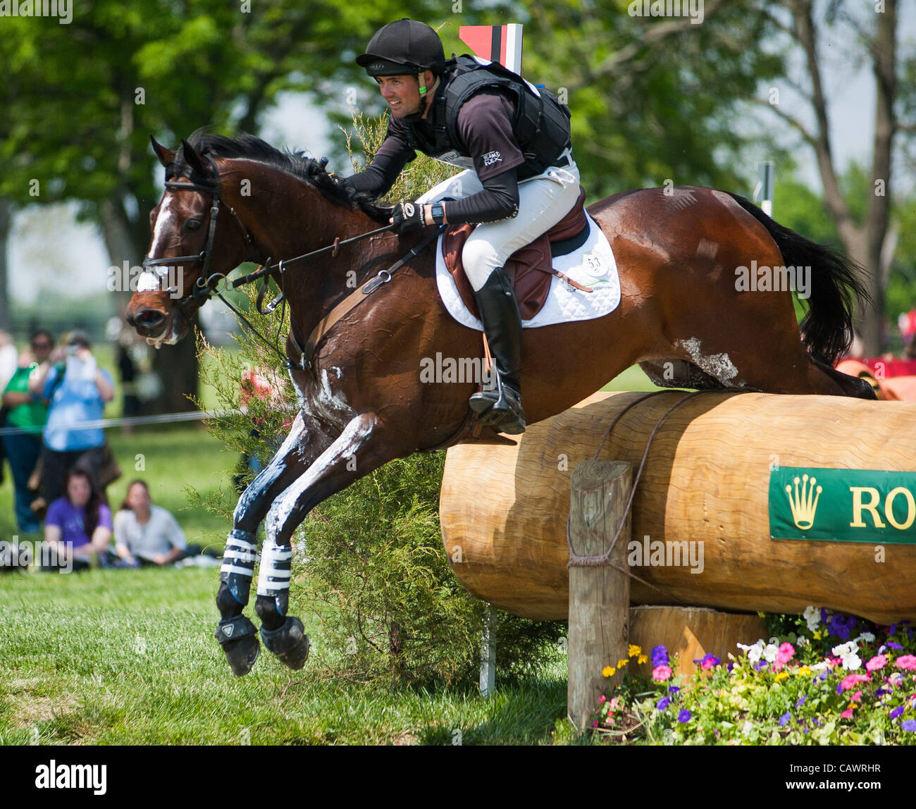 April 28, 2012 - U.S. - Jonathan Paget, competing in the Rolex 3-Day ...