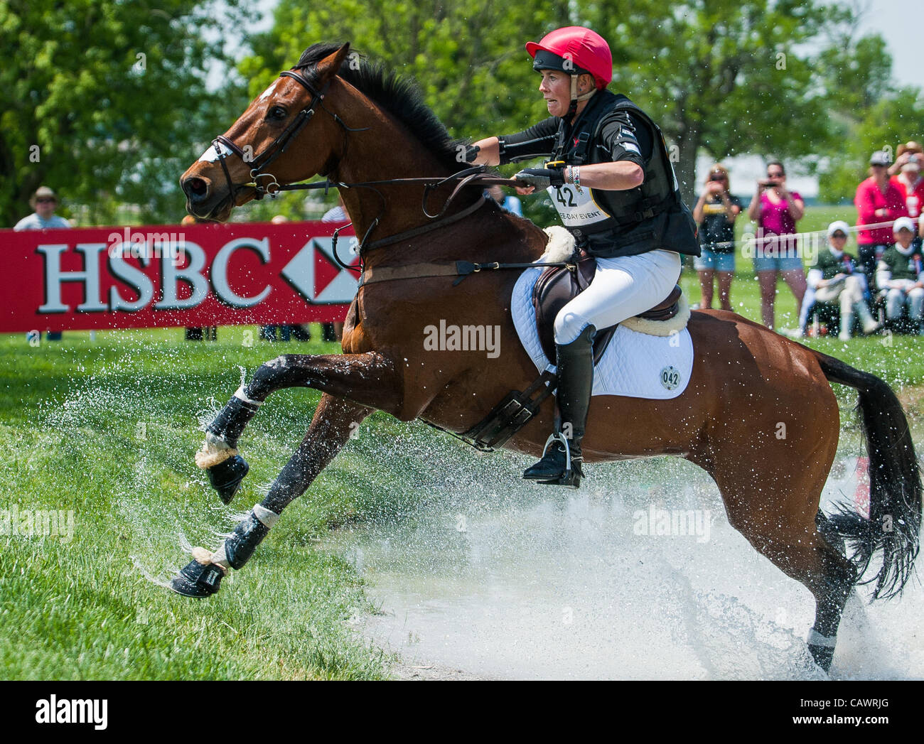 April 28, 2012 - U.S. - Lucy Jackson, competing in the Rolex 3-Day ...