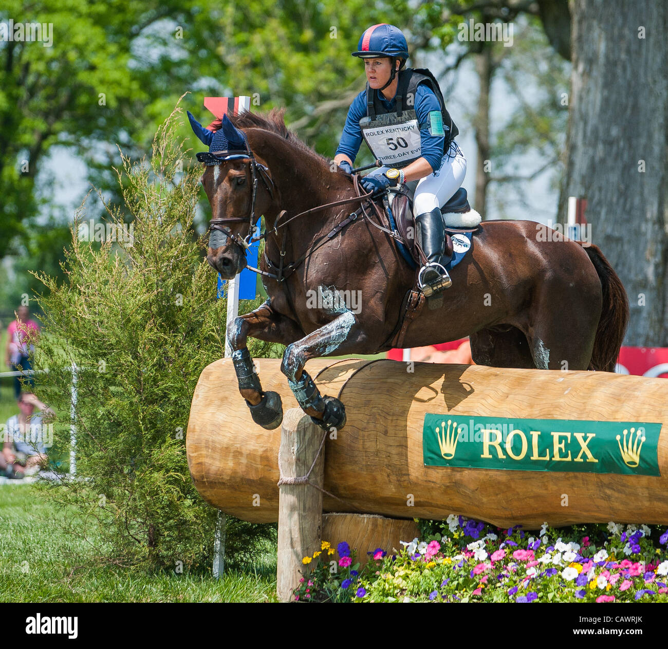 April 28, 2012 - U.S. - Allison Springer, competing in the Rolex 3-Day ...