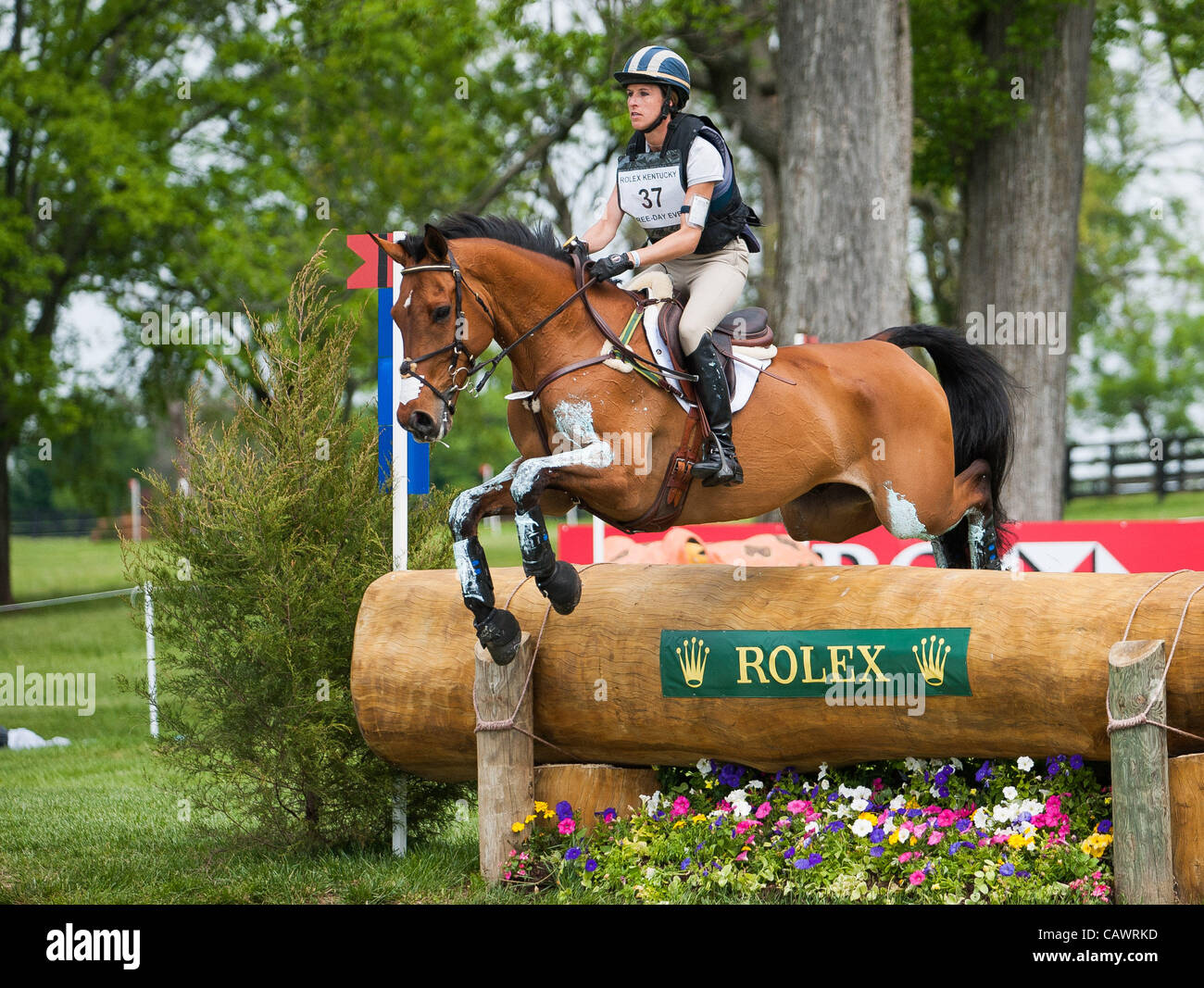April 28, 2012 - U.S. - Kate Hicks, competing in the Rolex 3-Day Event ...