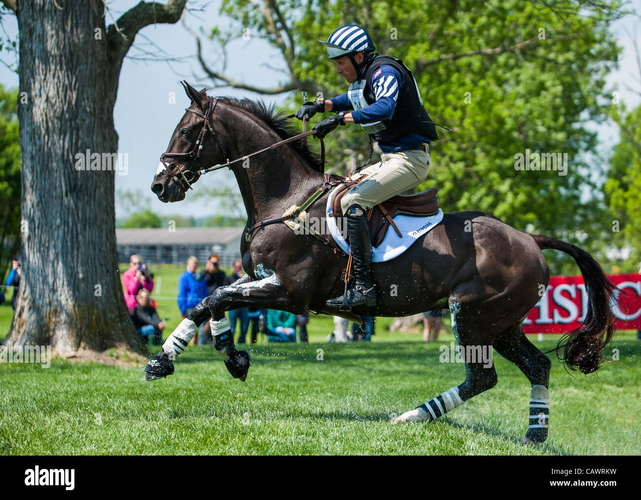 April 28, 2012 - U.S. - Boyd Martin, competing in the Rolex 3-Day Event ...