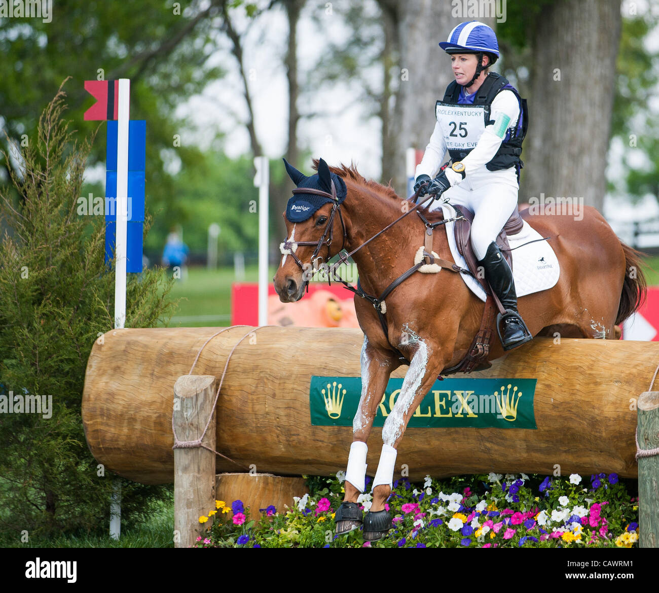 April 28, 2012 - U.S. - Holly Payne, competing in the Rolex 3-Day Event ...