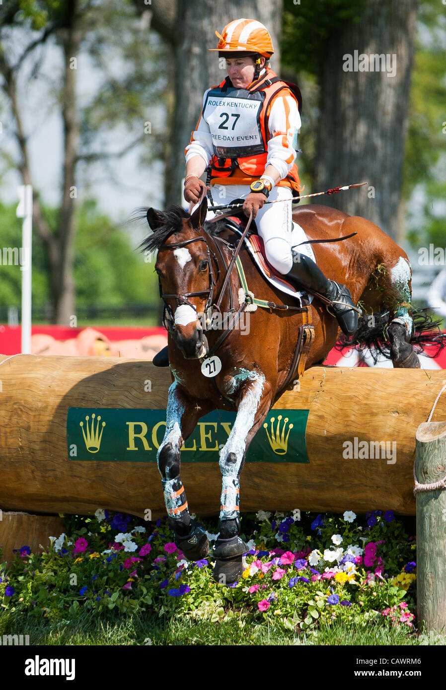 April 28, 2012 - U.S. - Sharon White, competing in the Rolex 3-Day ...