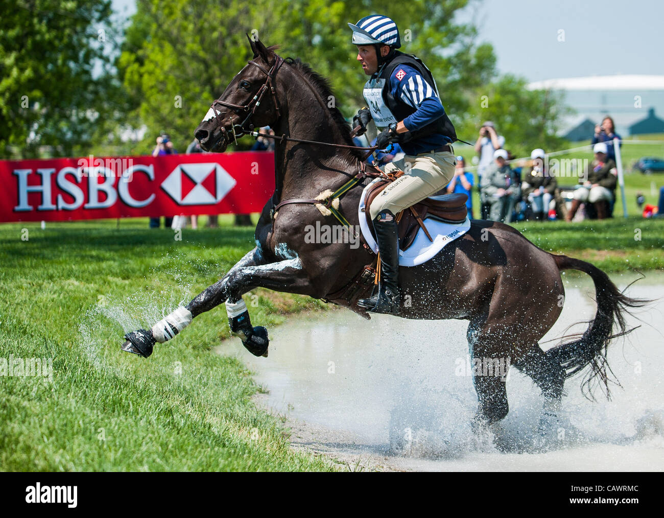 April 28, 2012 - U.S. - Boyd Martin, competing in the Rolex 3-Day Event ...