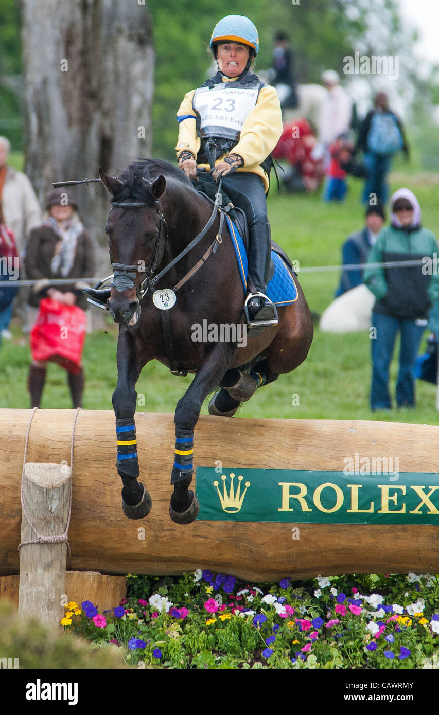 April 28, 2012 - U.S. - Pam Fisher, competing in the Rolex 3-Day Event ...