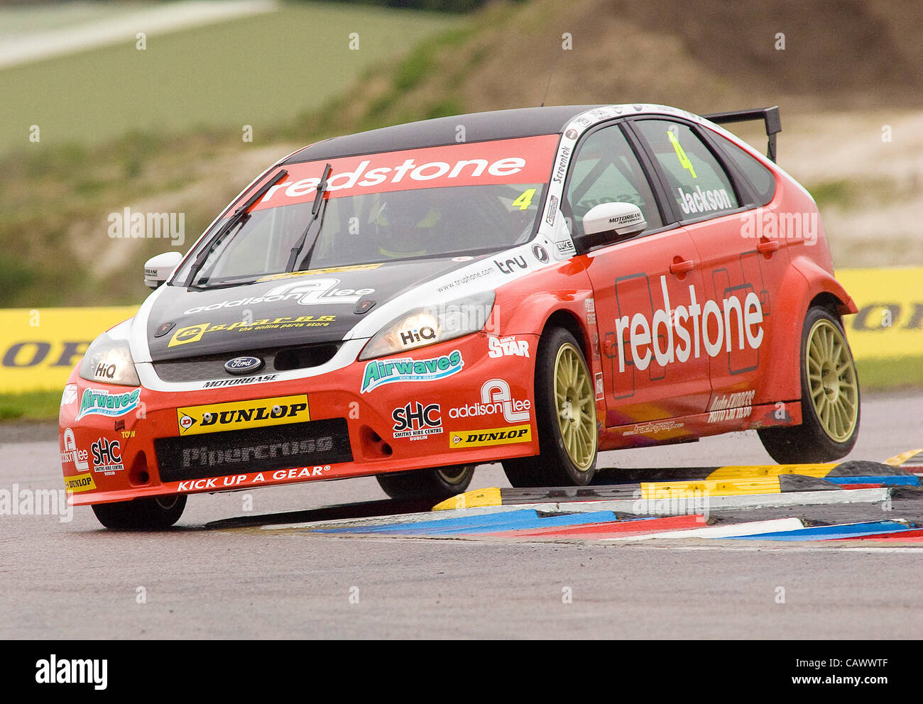 28.04.2012 Thruxton, Matt Jackson driving the Redstone Racing Ford ...