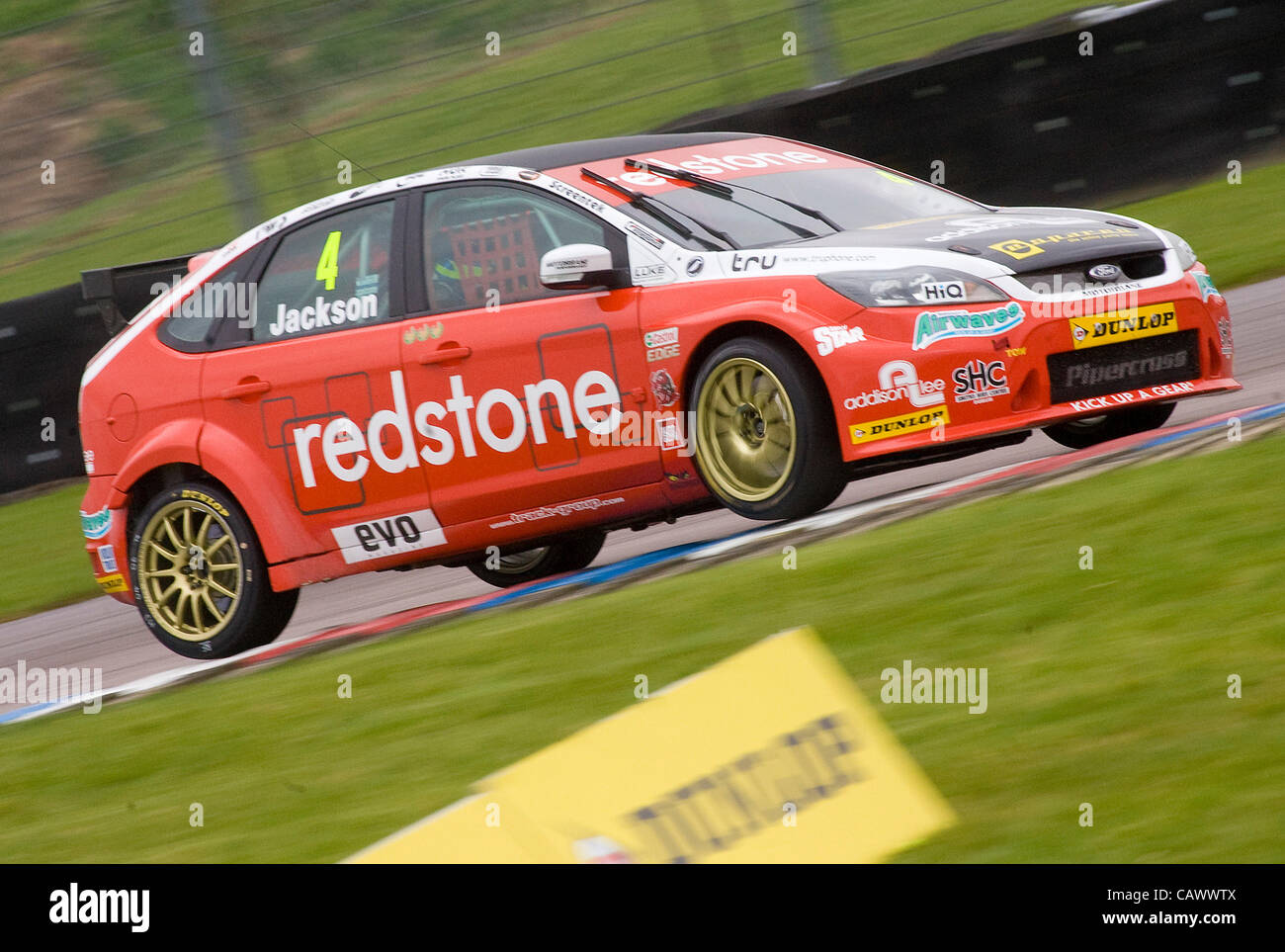 28.04.2012 Thruxton, Matt Jackson driving the Redstone Racing Ford ...