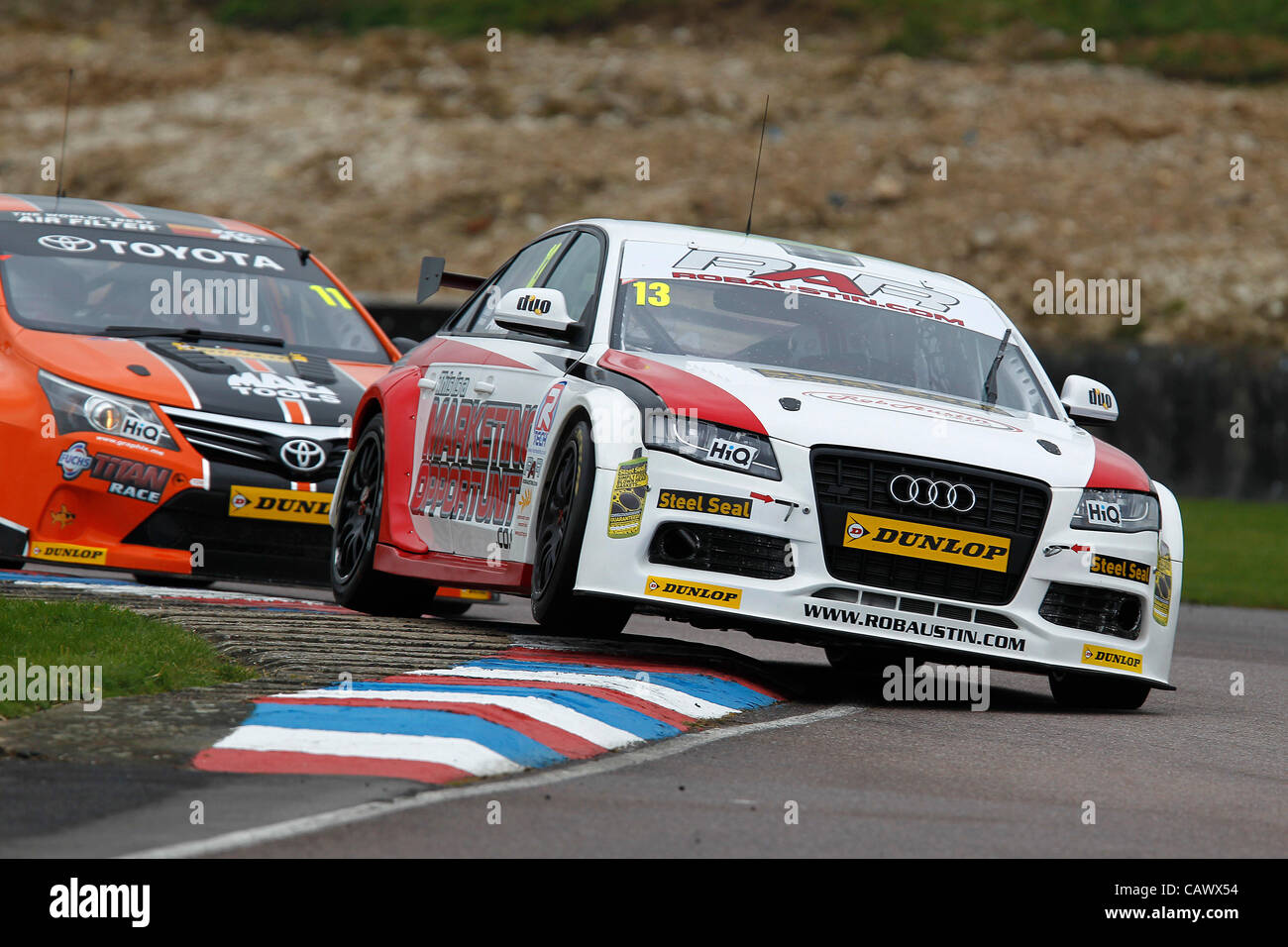 2.04.2012 Thruxton, Rob Austin driving the Rob Austin Racing Audi A4 in ...