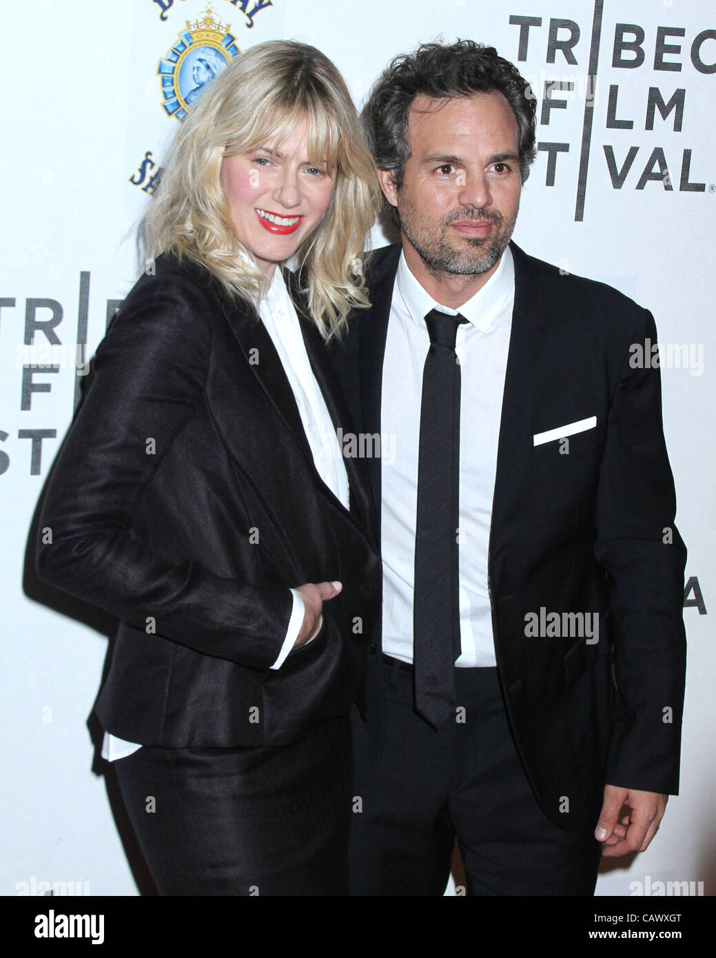 April 28, 2012 - New York, New York, U.S. - Actor MARK RUFFALO and his ...