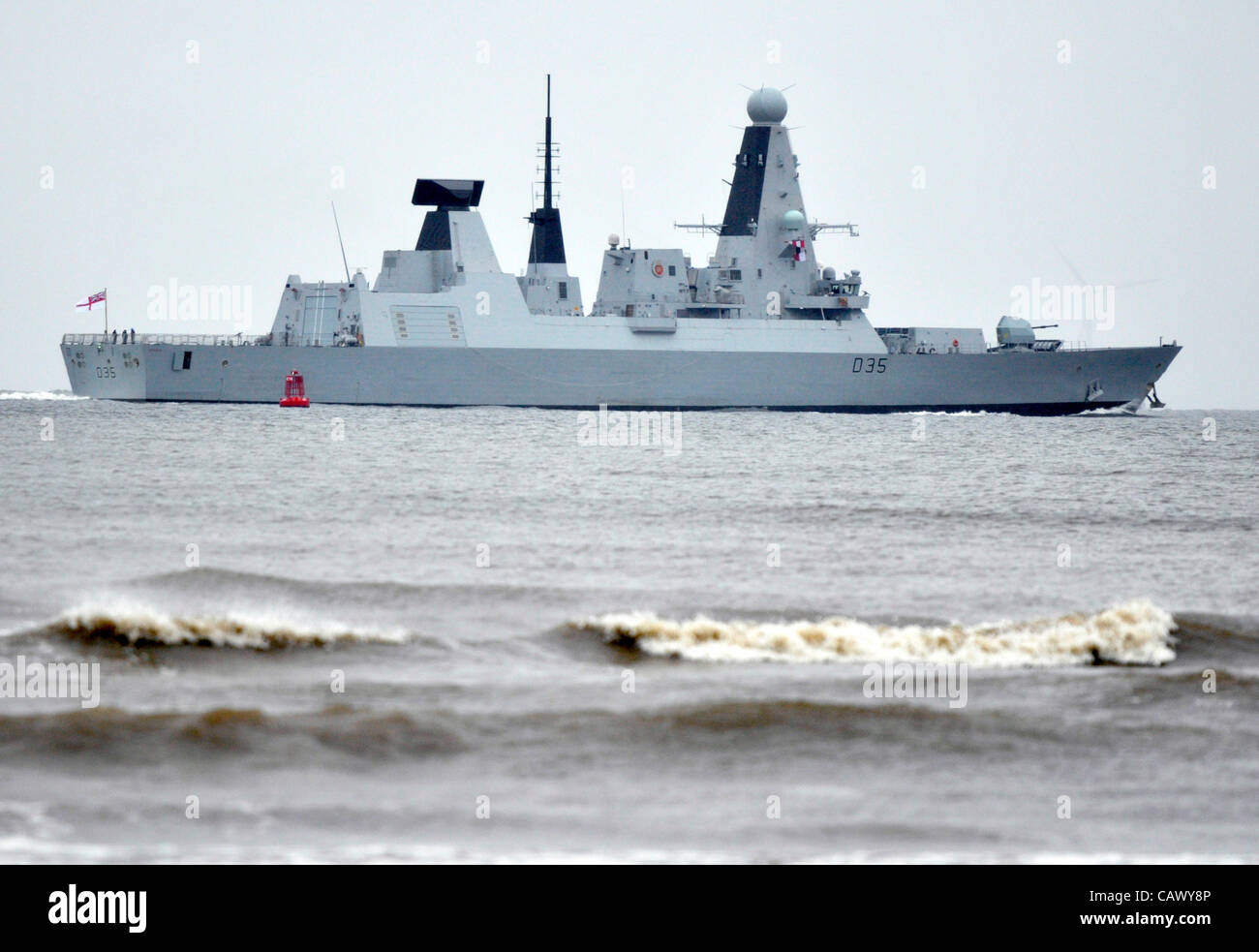 Sunday 29th April.The Royal Navy’s Type 45 destroyer HMS Dragon leaves ...