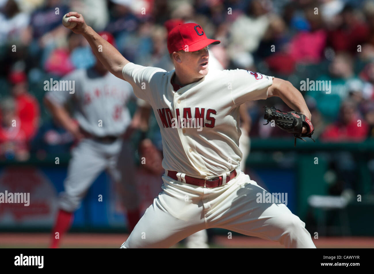 CLEVELAND, OH USA - APRIL 29: Cleveland Indians relief pitcher Vinnie ...