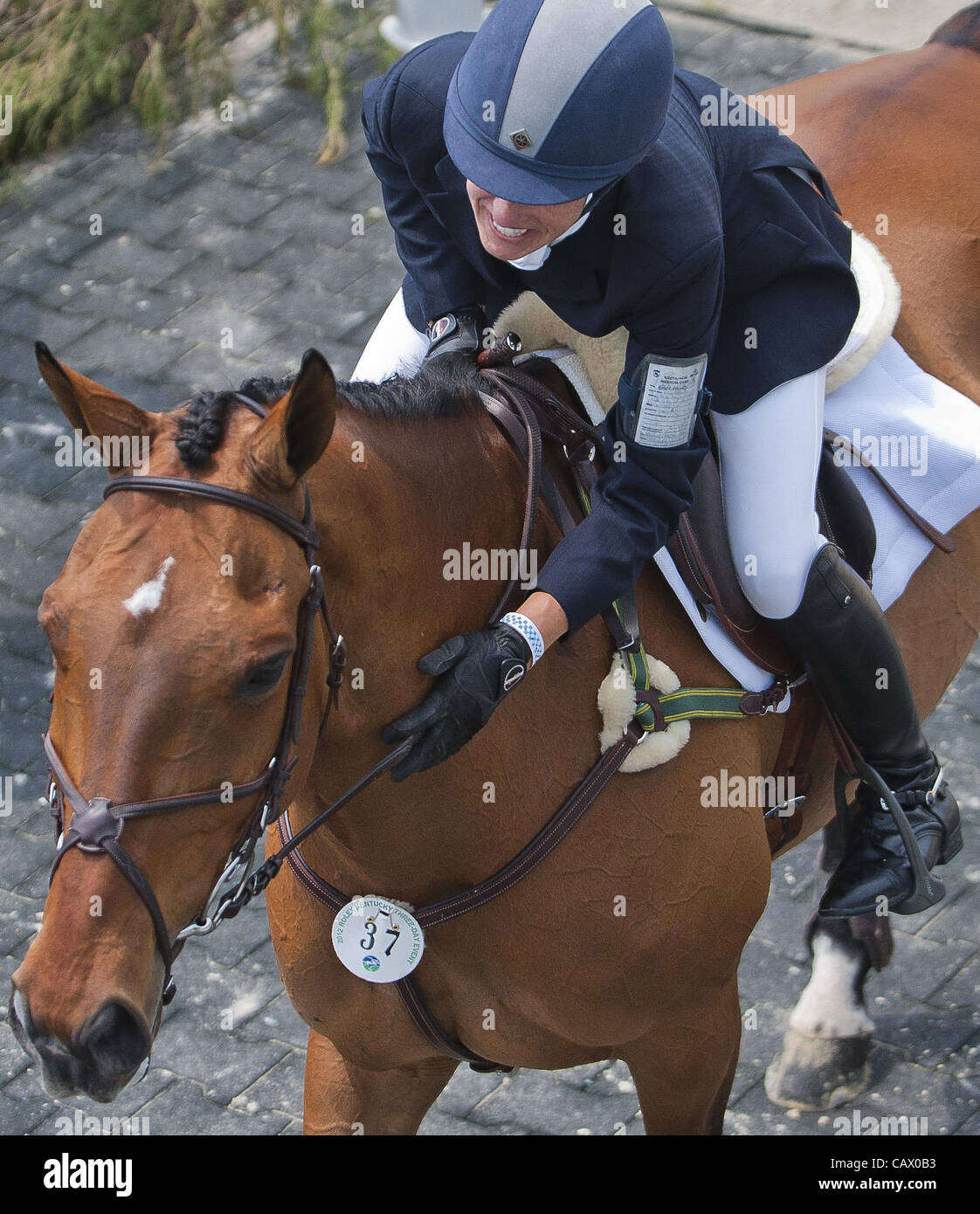 April 29, 2012 - Lexington, Kentucky, U.S. - Kate Hicks, competing in ...