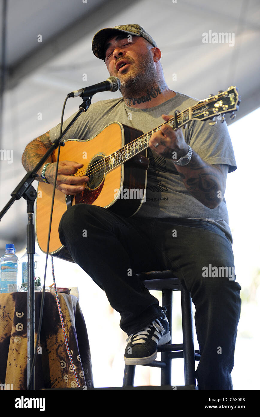 Apr 29, 2012 - Indio, California; USA - Musician AARON LEWIS performs ...
