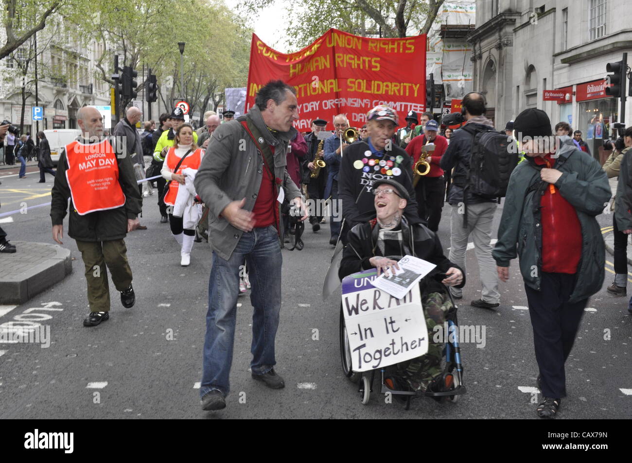 Disability demo protest england hi-res stock photography and images - Alamy