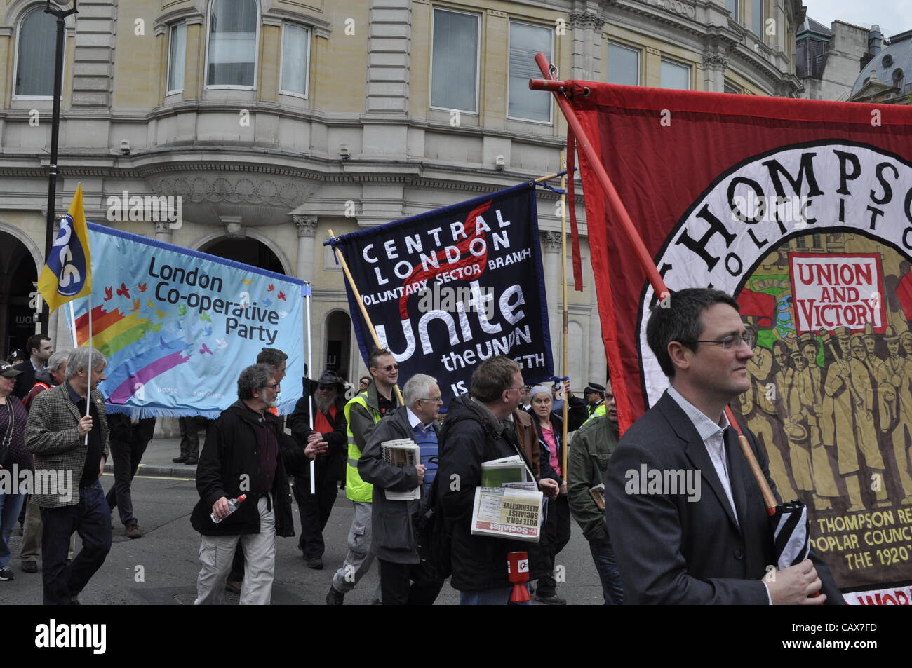 Trade union banners hi-res stock photography and images - Alamy